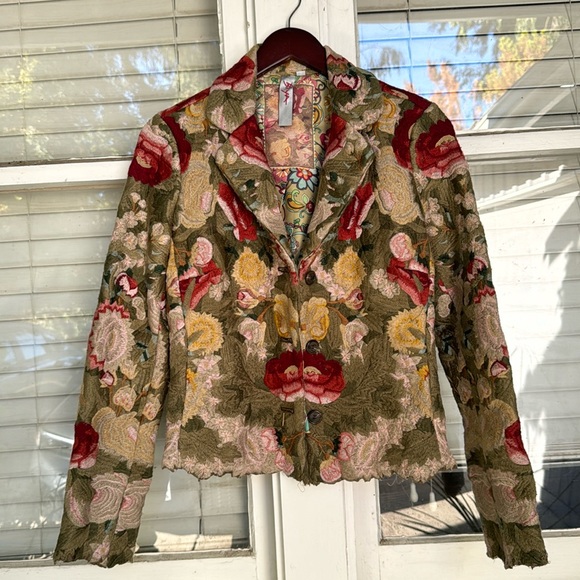 Johnny Was | Jackets & Coats | Biya Collection By Johnny Was Embroidered Blazer | Poshmark